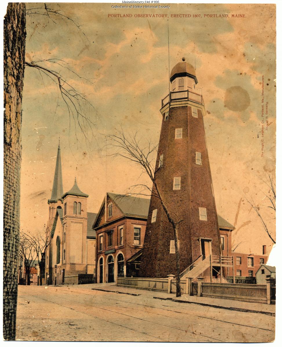 Portland Observatory, ca. 1880 - Maine Memory Network