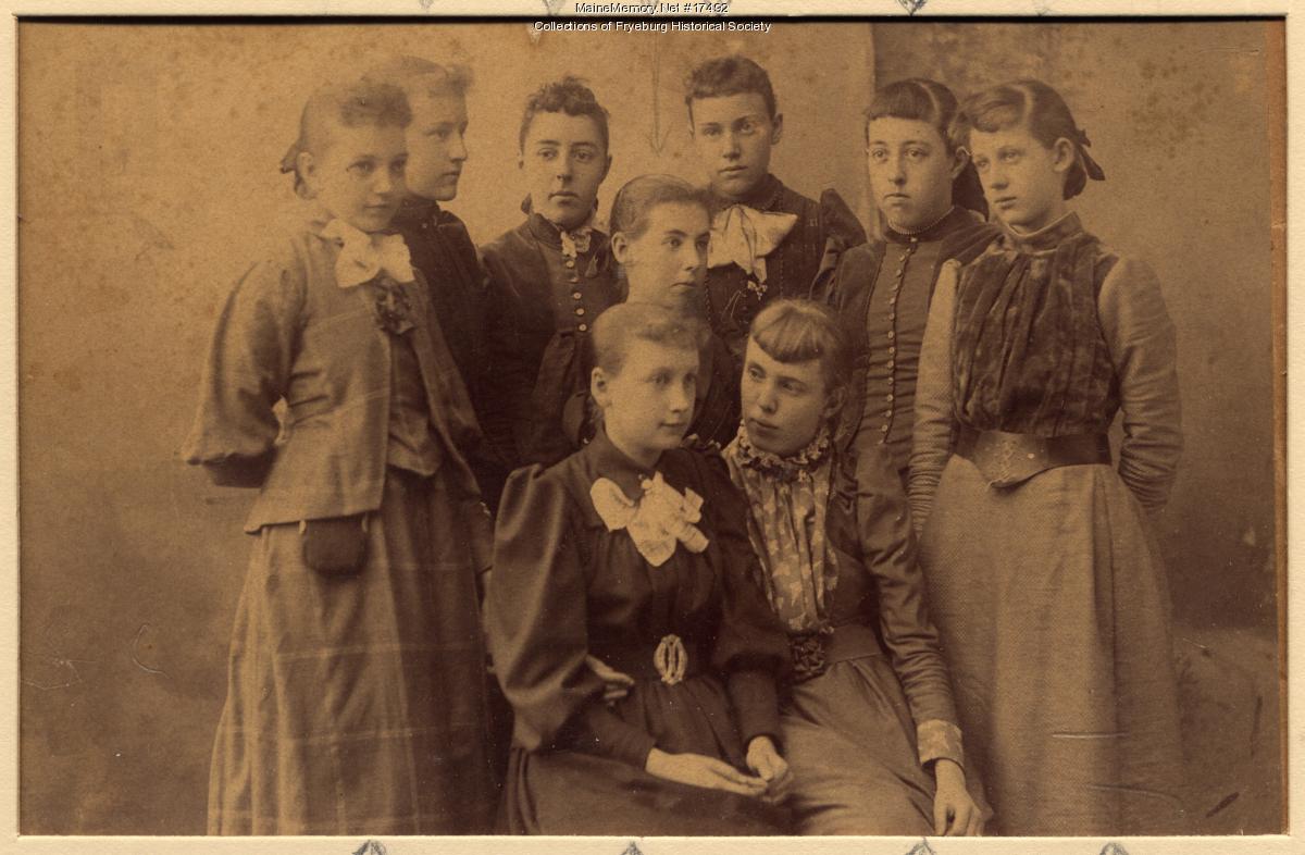 Fryeburg School Kindergarten, 1892 - Maine Memory Network