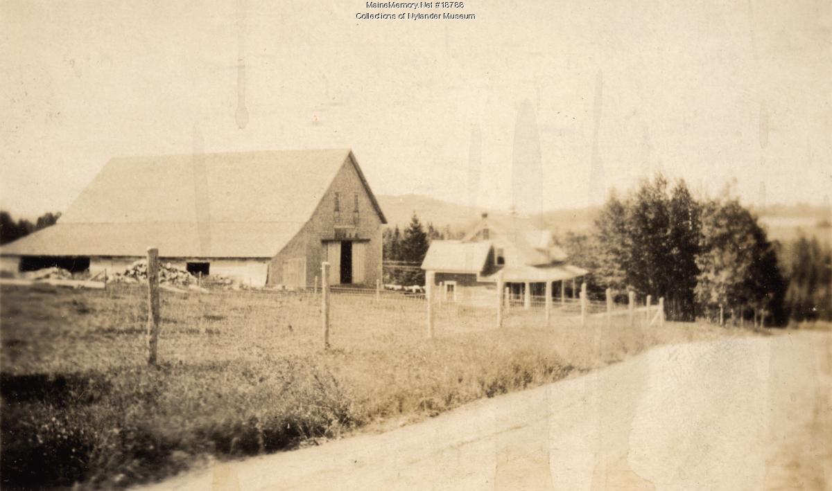 Fritz Sjoberg farm, New Sweden, ca. 1922 - Maine Memory Network