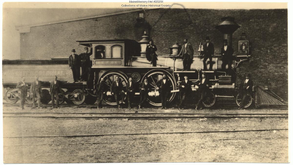 Intercolonial Railway locomotive #66, 1875 - Maine Memory Network