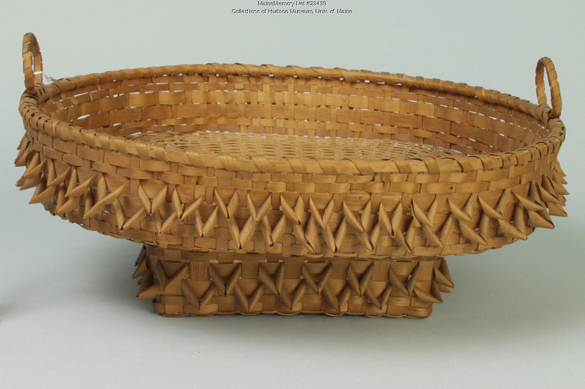Penobscot open sewing basket, ca. 1860 - Maine Memory Network