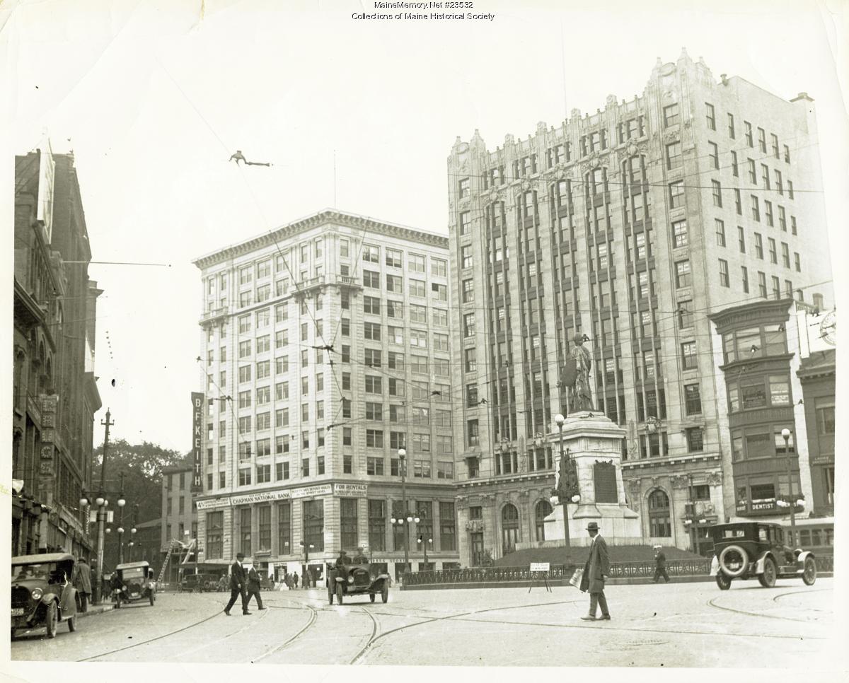 New Chapman building, Portland, 1924 - Maine Memory Network
