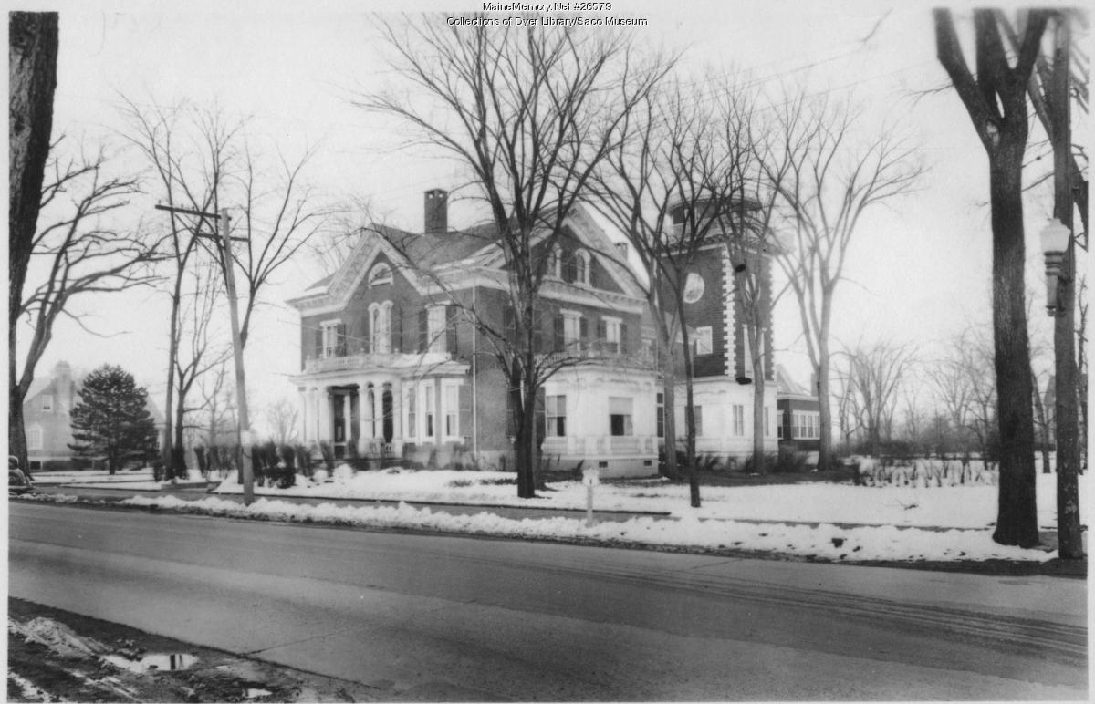 Deering Mansion Exterior, Saco, 1937 - Maine Memory Network