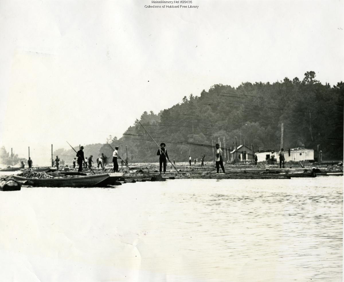Hallowell Steam and Boom Company, Hallowell, ca. 1895 - Maine Memory ...