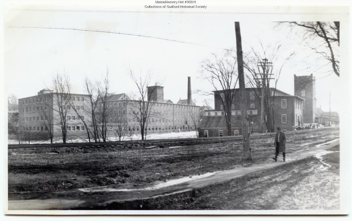Guilford Woolen Mills, ca. 1920 - Maine Memory Network