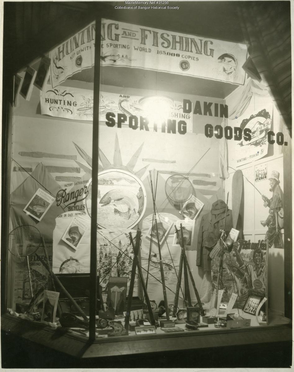 Dakin Sporting Goods Hunting And Fishing Window Display, Bangor, ca ...