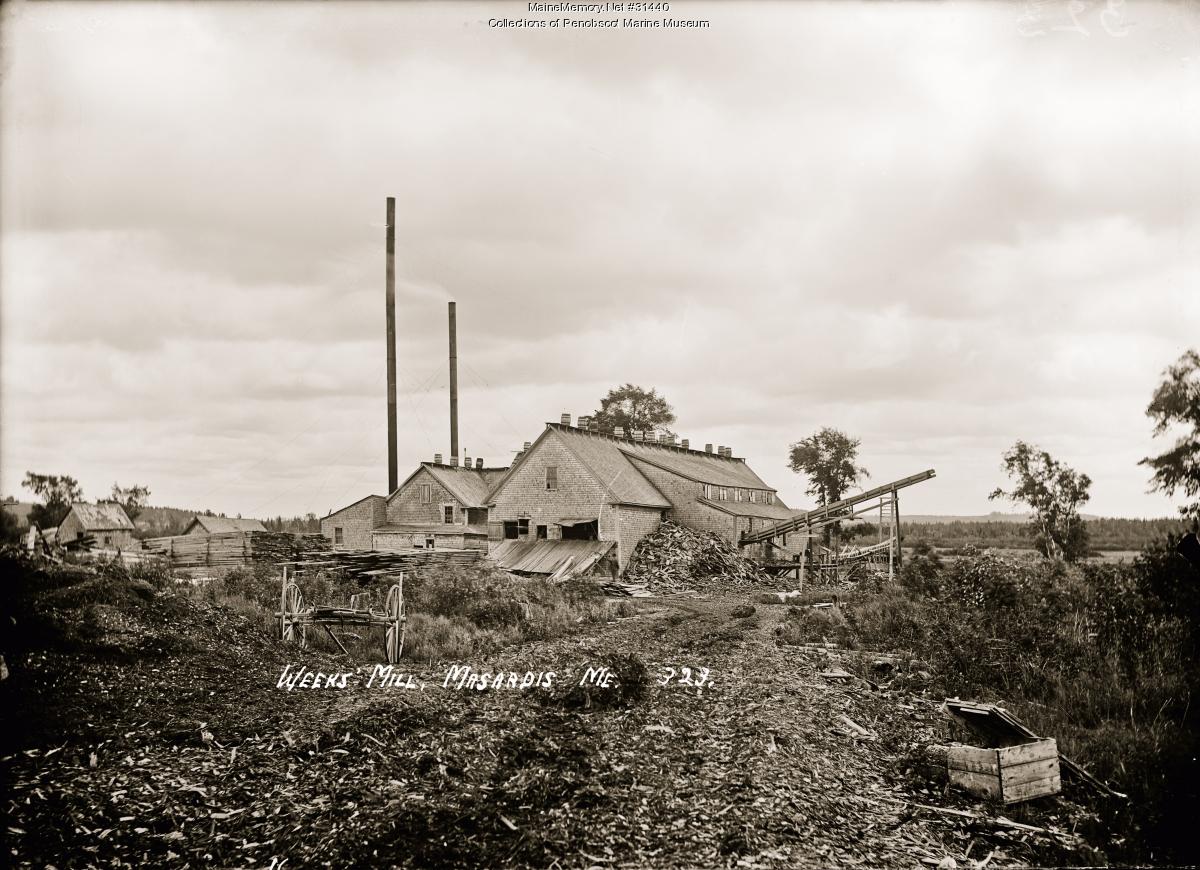 Weeks Mill, Masardis, ca. 1910 - Maine Memory Network