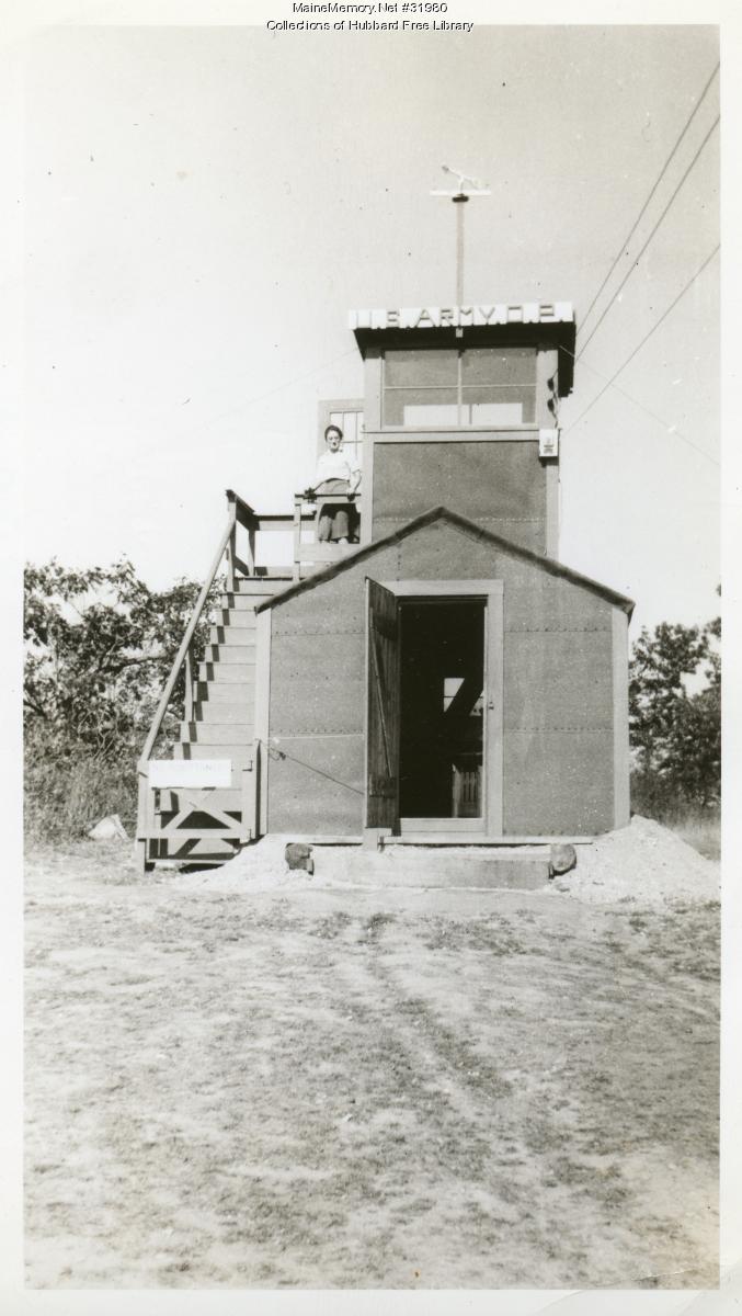 World War II, Army Observation Post, Hallowell, 1943 - Maine Memory Network