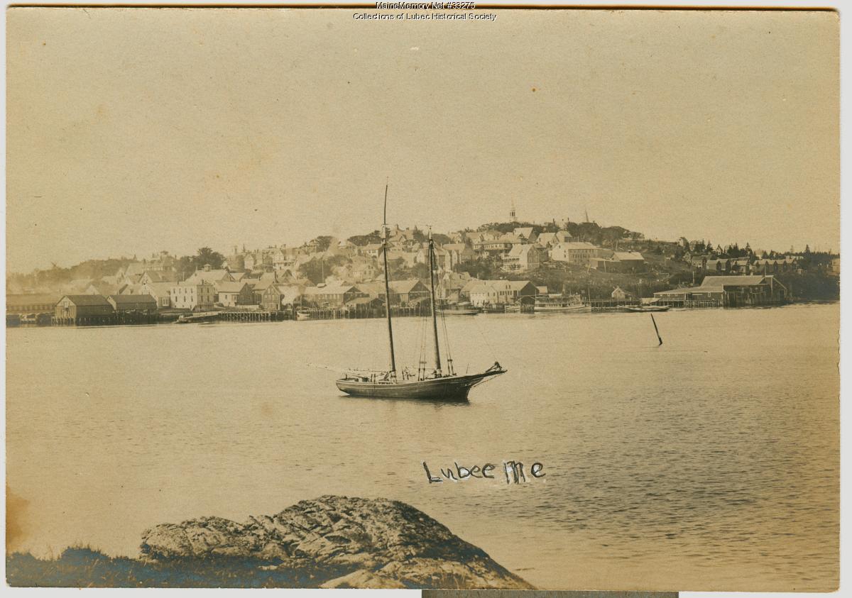 Waterfront view Lubec, ca. 1901 - Maine Memory Network