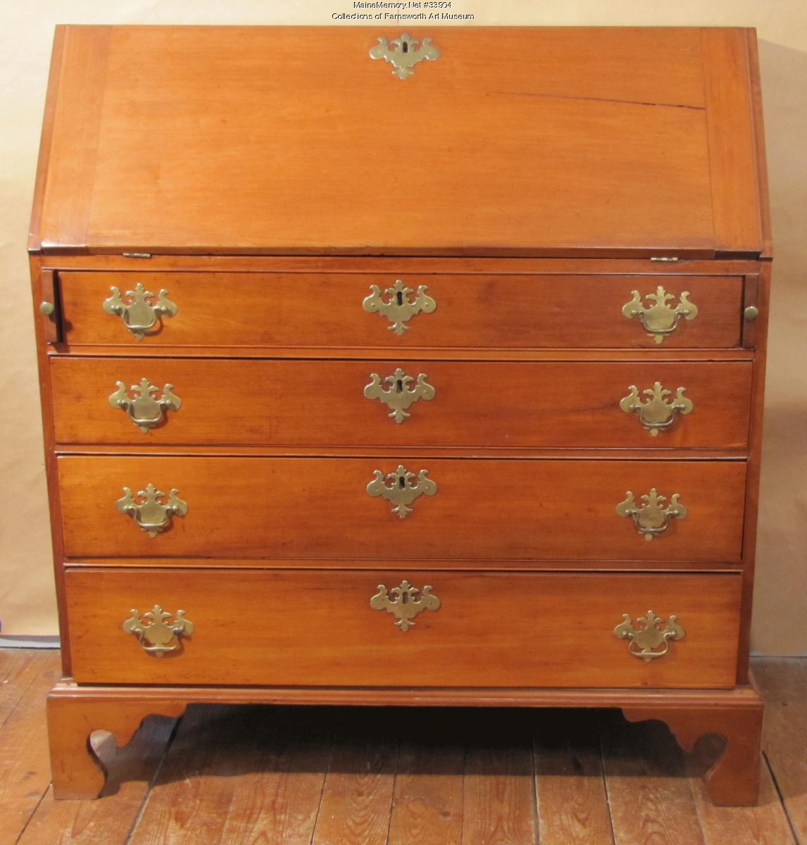 Governor Winthrop Cherry Desk, Blue Hill ca. 1800 - Maine Memory Network