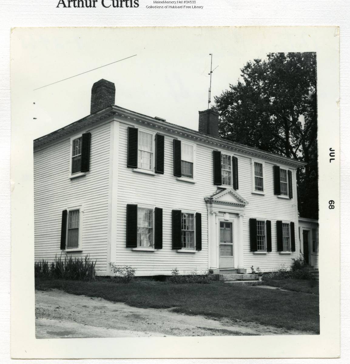 Captain Benjamin Gould House, Winthrop Street, Hallowell, 1968 - Maine ...