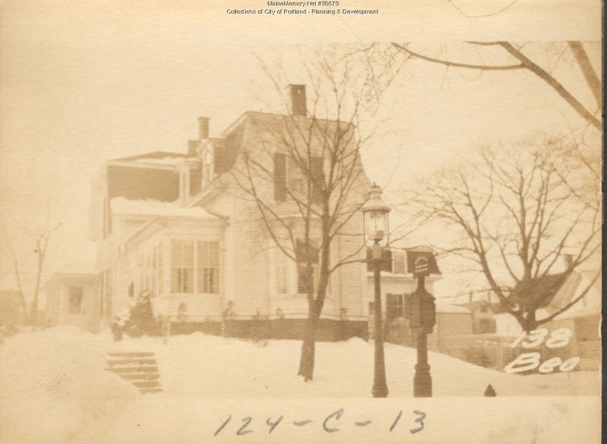 136-142 Beacon Street, Portland, 1924 - Maine Memory Network