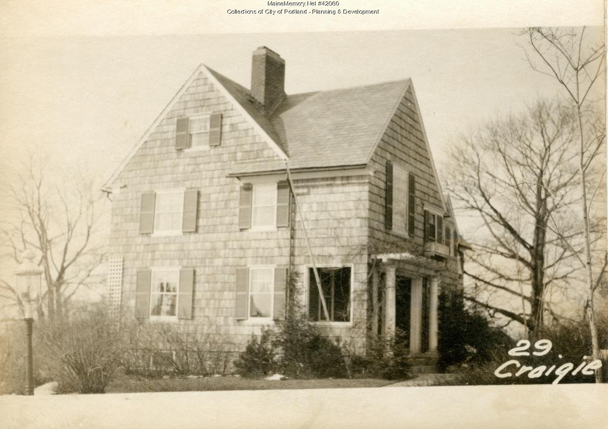 31 Craigie Street, Portland, 1924 - Maine Memory Network