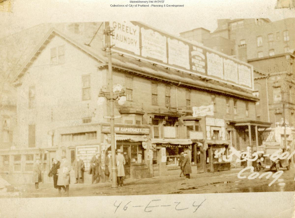 595-601 Congress Street, Portland, 1924 - Maine Memory Network
