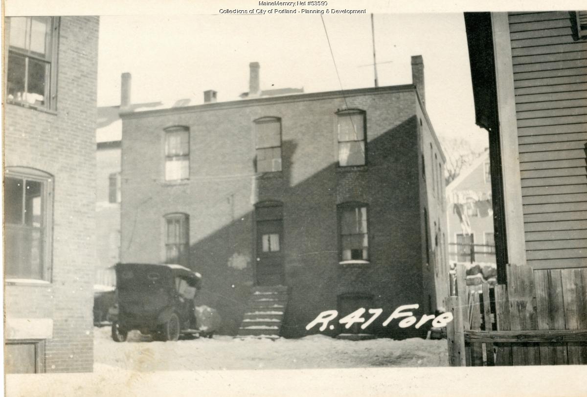 47-57 Fore Street (rear), Portland, 1924 - Maine Memory Network
