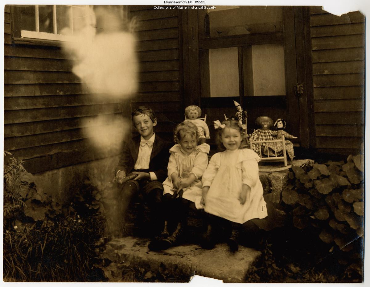 Plummer family children, Scarborough, ca. 1900 - Maine Memory Network
