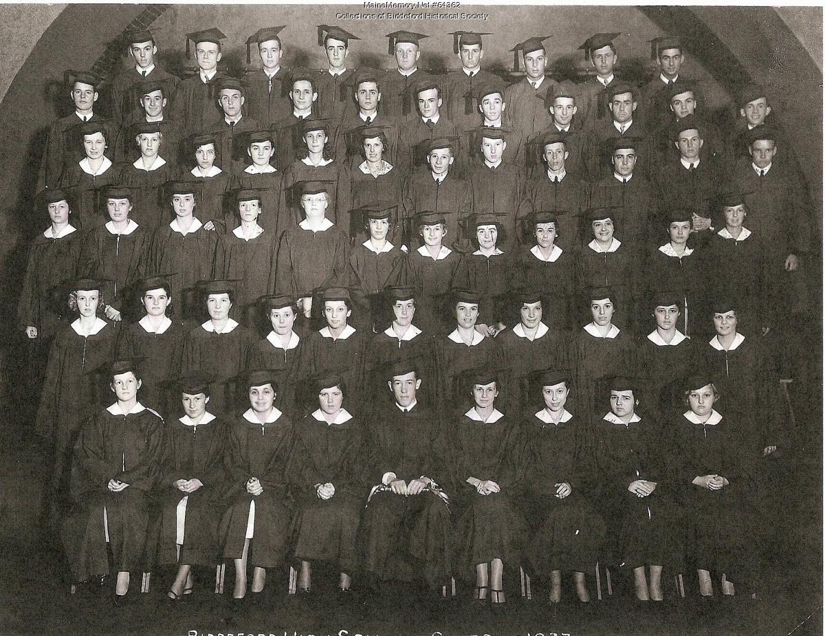 Biddeford High School graduating class, 1933 - Maine Memory Network