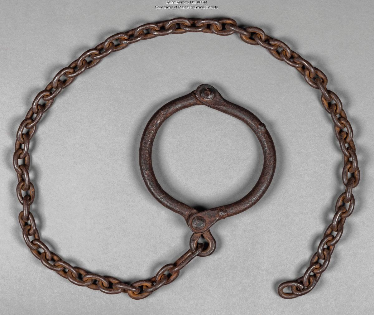 Human neck shackle, 1862 - Maine Memory Network
