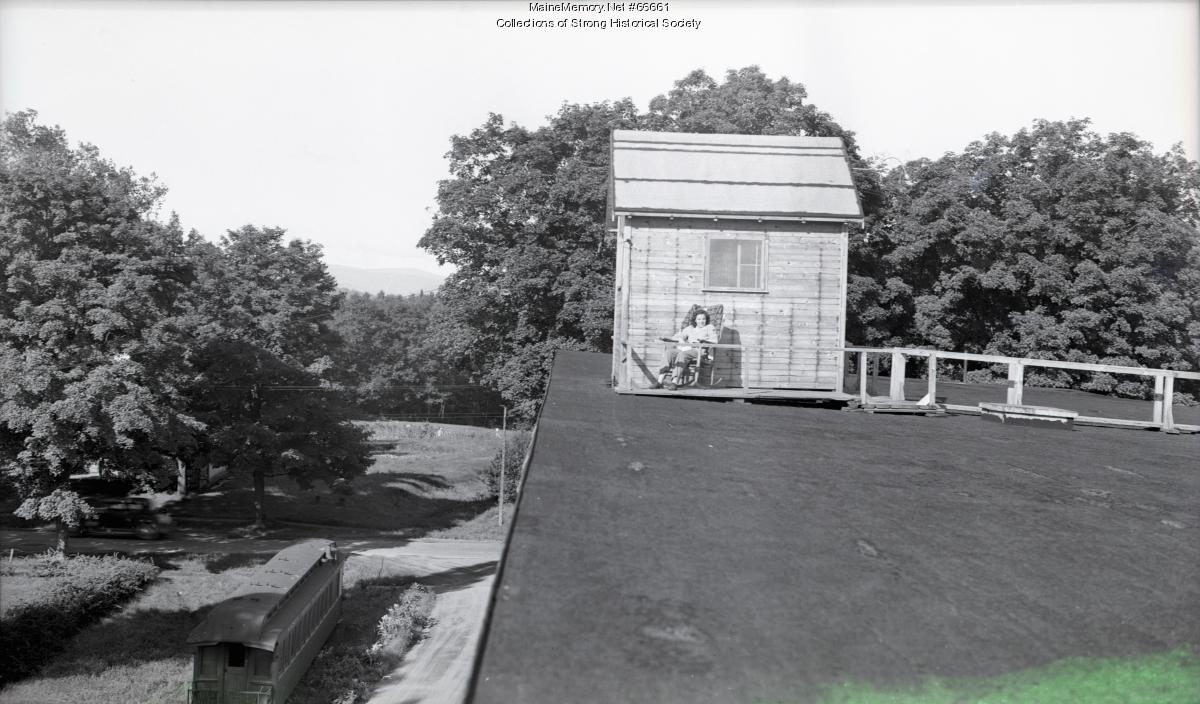 Ground Observer Corps. observation post, Strong, ca. 1942 - Maine ...