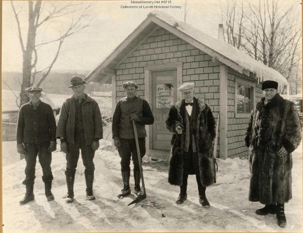 N.T. Fox Lumber employees, Lovell, ca. 1920 - Maine Memory Network