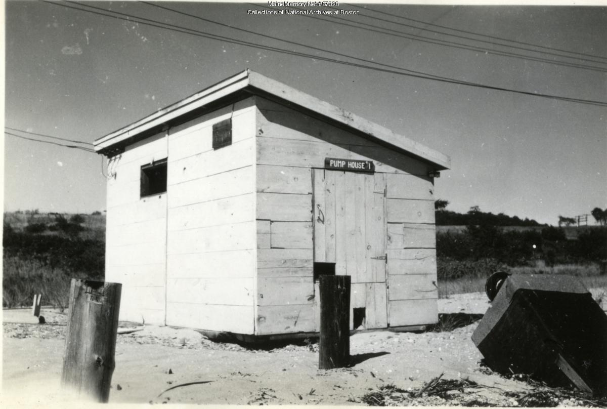 Navy pump house, Little Chebeague Island, 1947 - Maine Memory Network