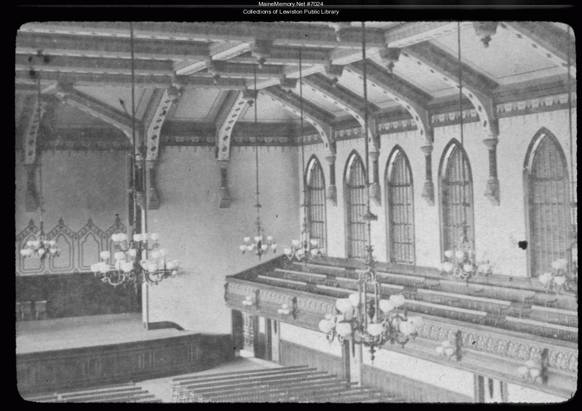 Lewiston City Hall interior, ca. 1880 - Maine Memory Network