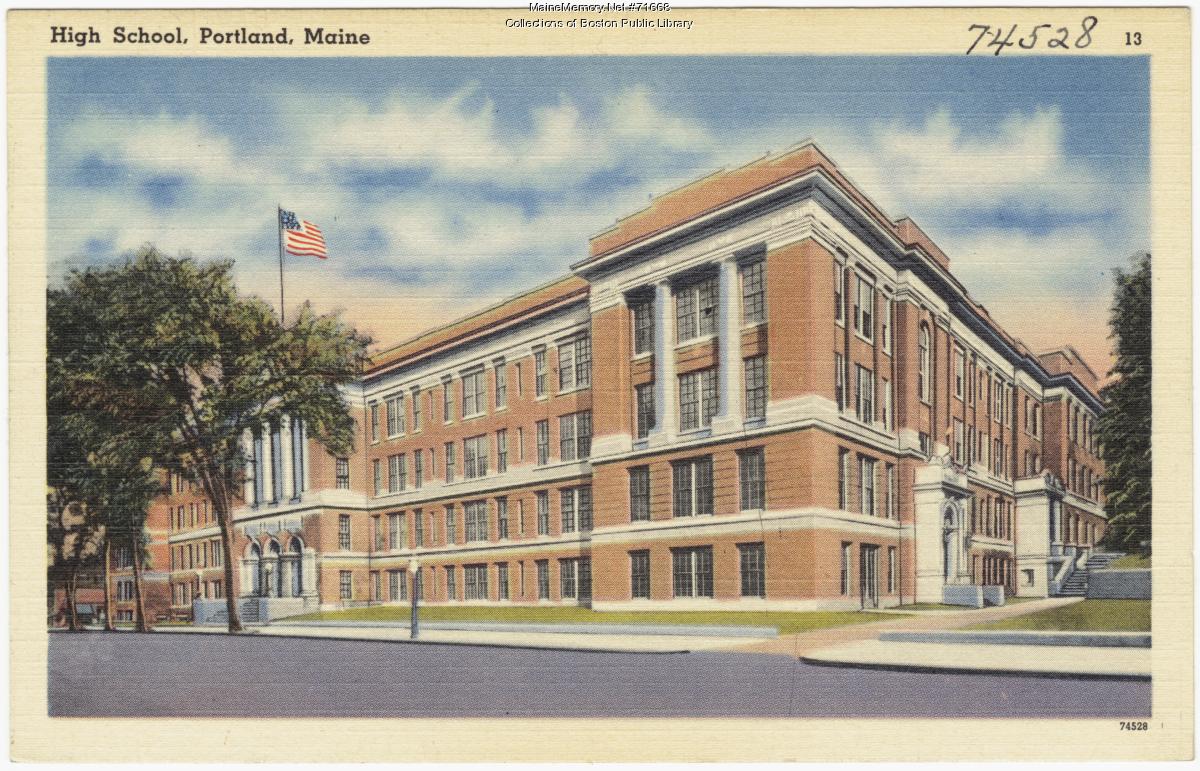 Portland High School, ca. 1938 - Maine Memory Network