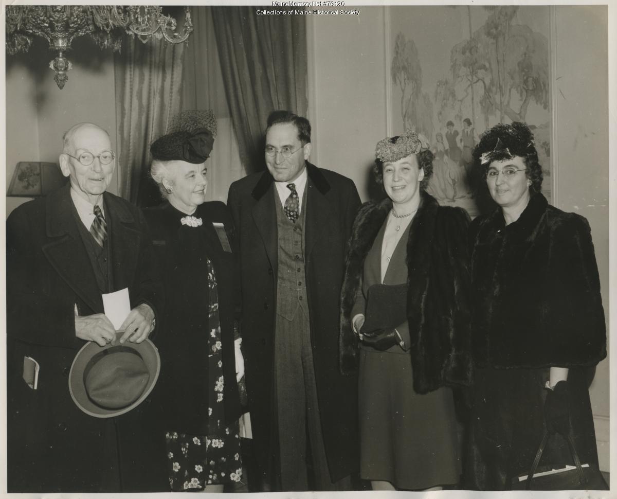 Gov. Hildreth with Marion Martin, Augusta, ca. 1947 - Maine Memory Network