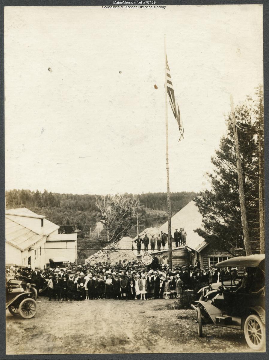 Portland-Monson Slate Company celebration, Monson, ca. 1916 - Maine ...