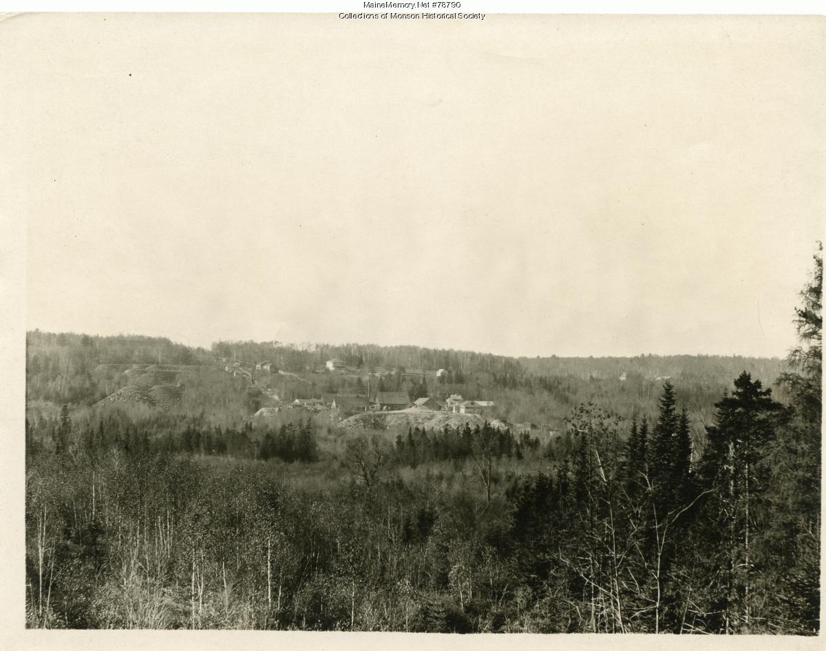 Panoramic view of Portland-Monson Slate Co., Monson, ca. 1900 - Maine ...