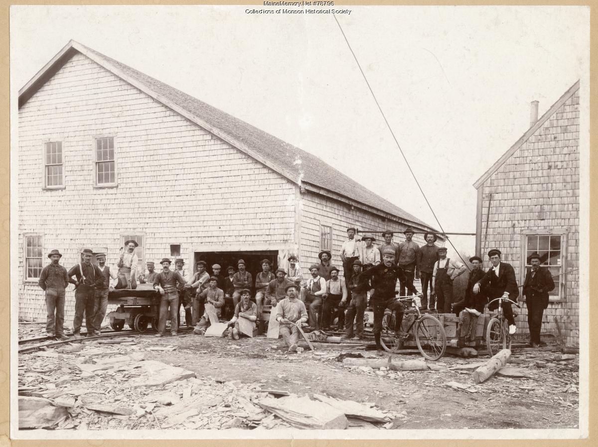 Portland-Monson Slate Company, Monson, ca. 1915 - Maine Memory Network