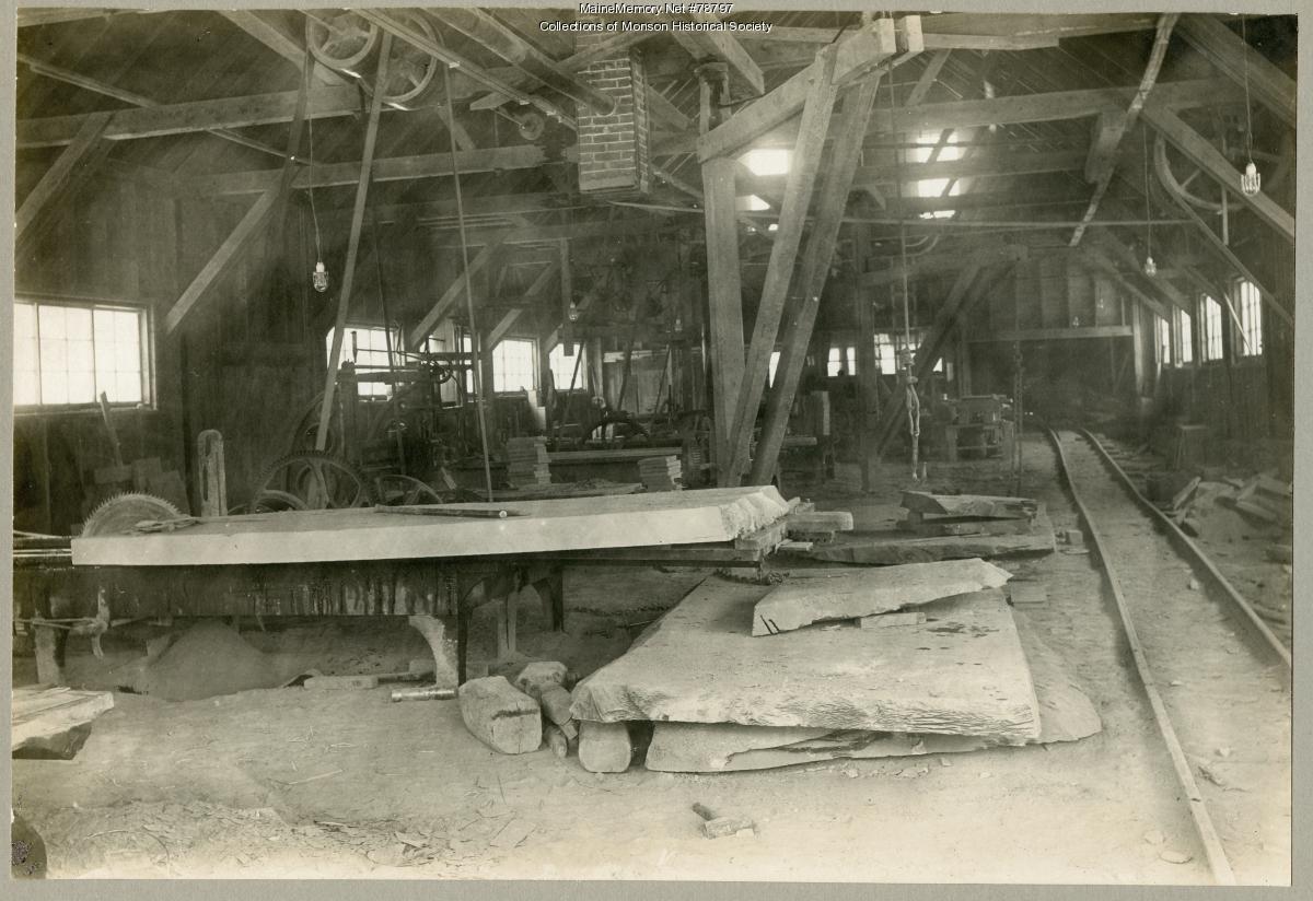 Slate Mill operation, Monson, ca. 1920 - Maine Memory Network