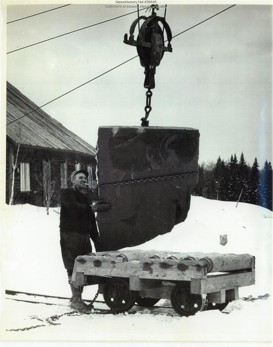 Moving Slate, Barnard, 1951 - Maine Memory Network