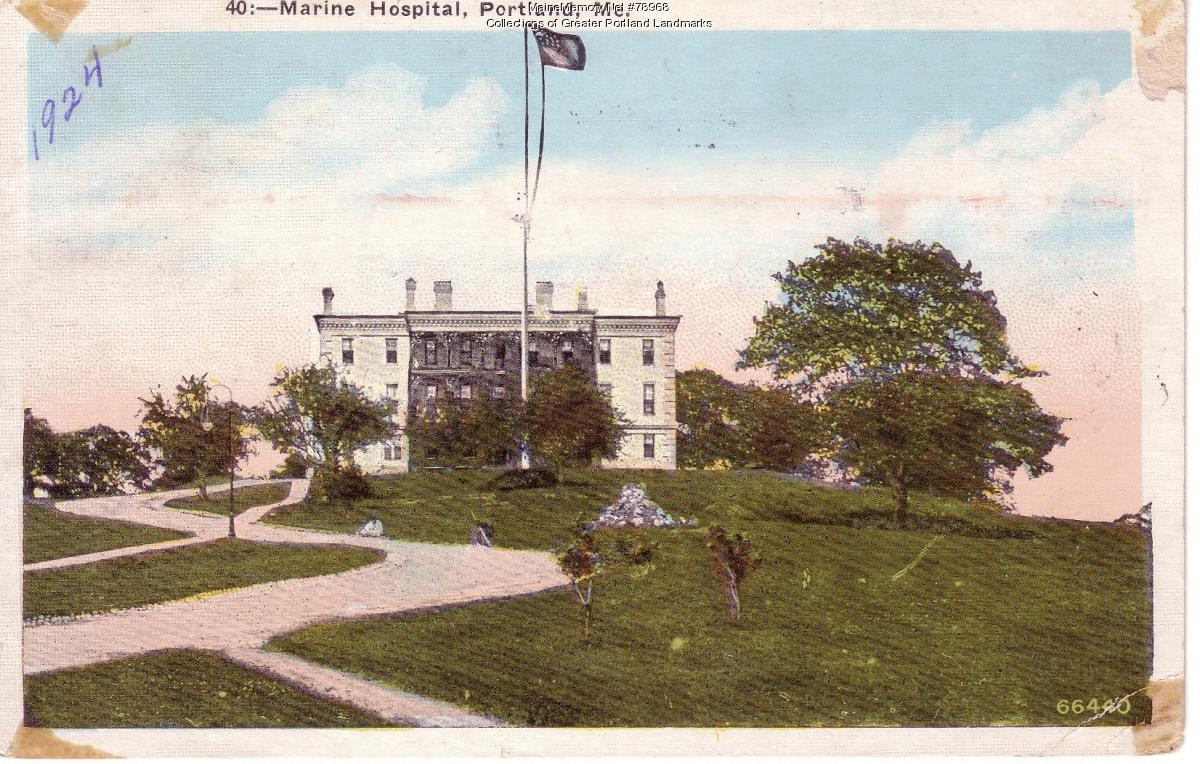 Marine Hospital, Portland, ca. 1925 - Maine Memory Network