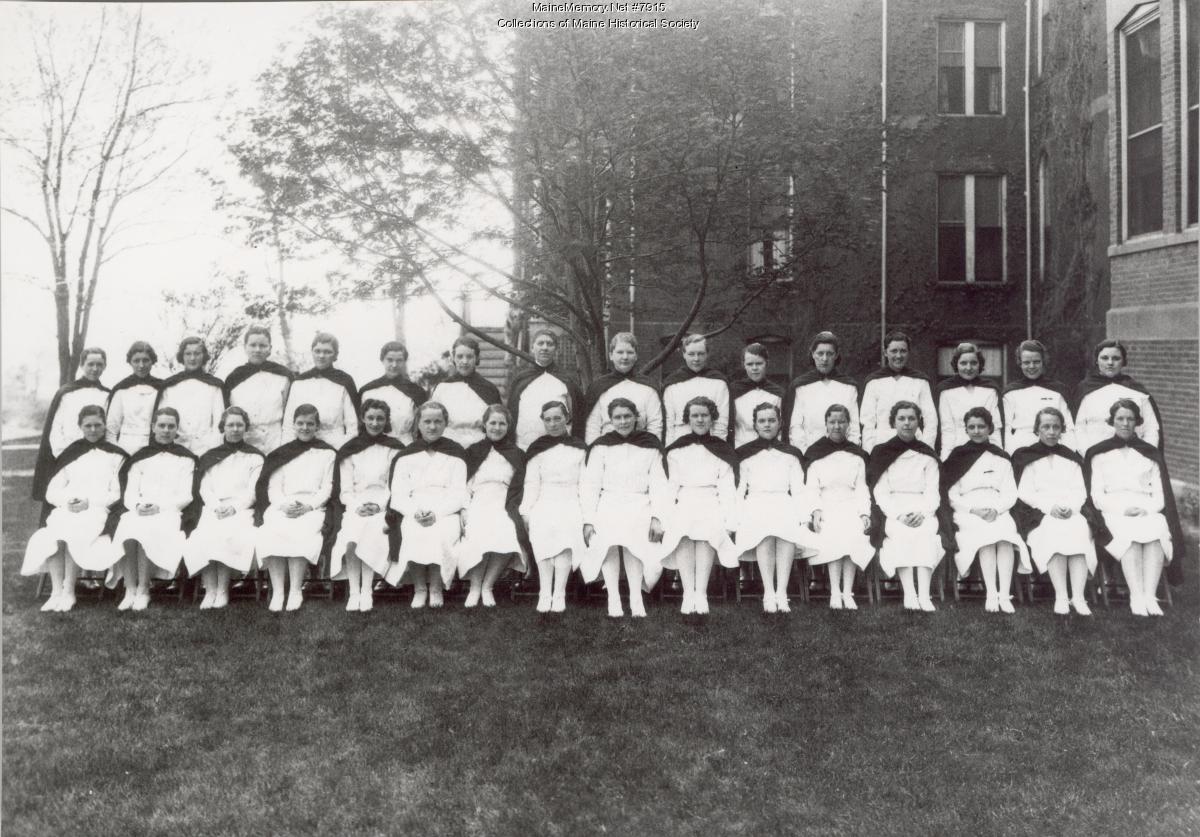Maine General Hospital School of Nursing graduates, Portland, 1934 ...