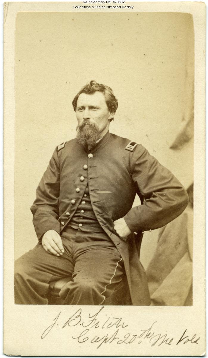 Capt. Joseph B. Fitch, 20th Maine, ca. 1863 - Maine Memory Network