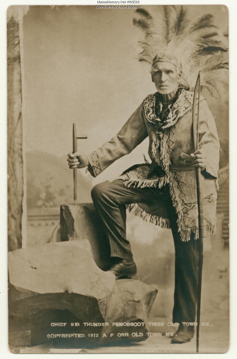 Frank "Big Thunder" Loring, ca. 1890 - Maine Memory Network