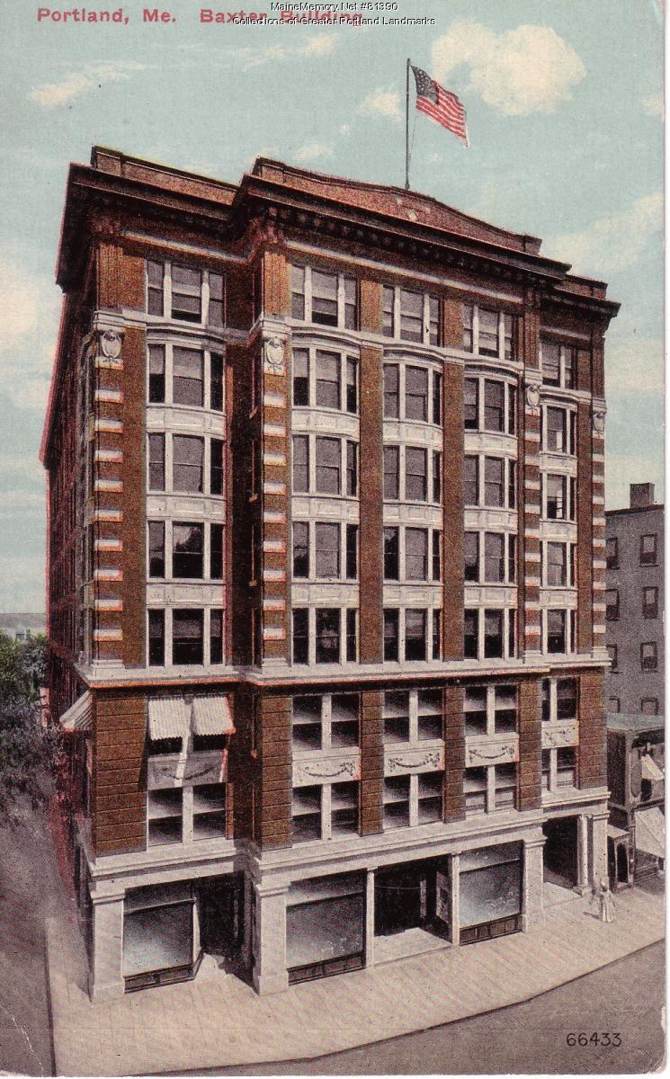 Baxter Building, Portland, ca. 1913 - Maine Memory Network