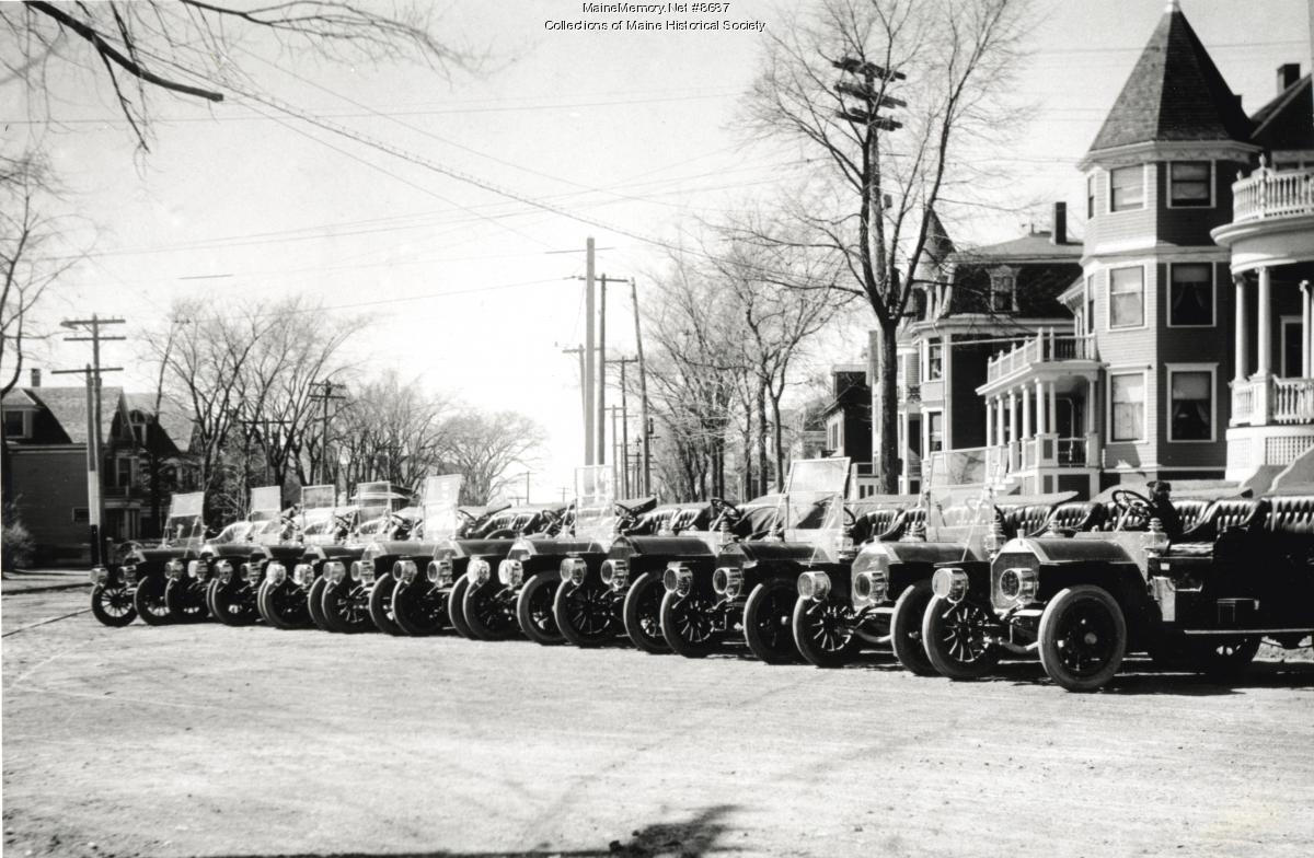 Knox automobiles, Portland, 1909 - Maine Memory Network