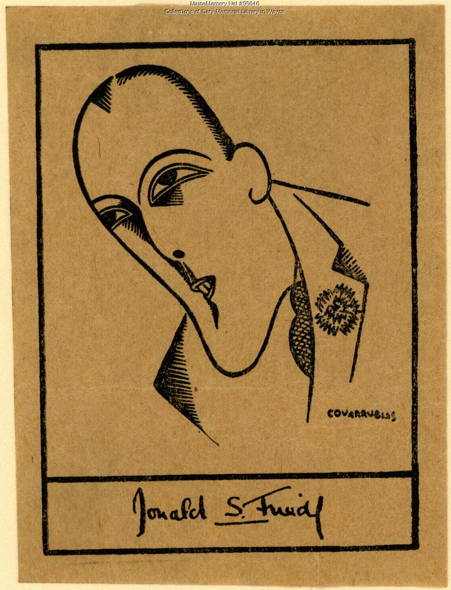 Donald S. Friede bookplate, ca. 1930 - Maine Memory Network